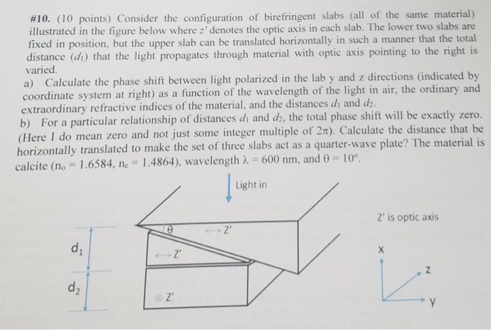 Solved #10. (10 points) Consider the configuration of | Chegg.com