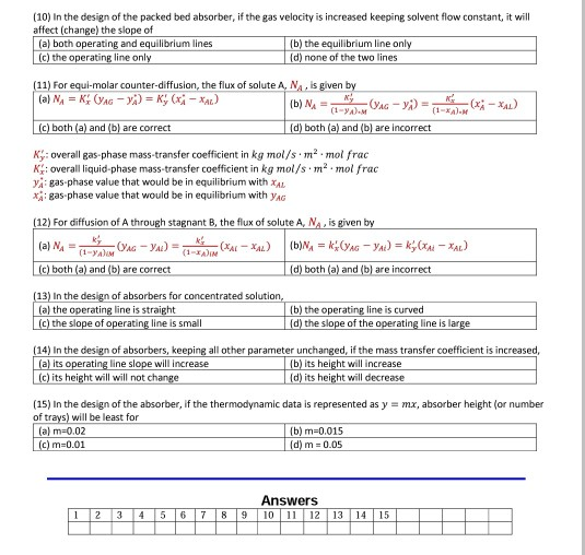 Solved Answer from Q10 To Q15 pleaaaaaase............... | Chegg.com