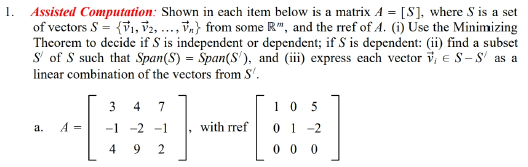 Solved 1. Assisted Computation: Shown in each item below is | Chegg.com