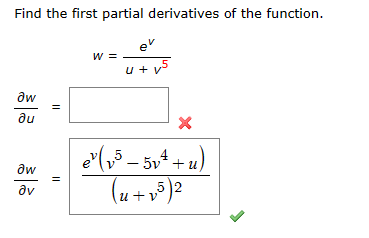 Solved Find the first partial derivatives of the function. | Chegg.com