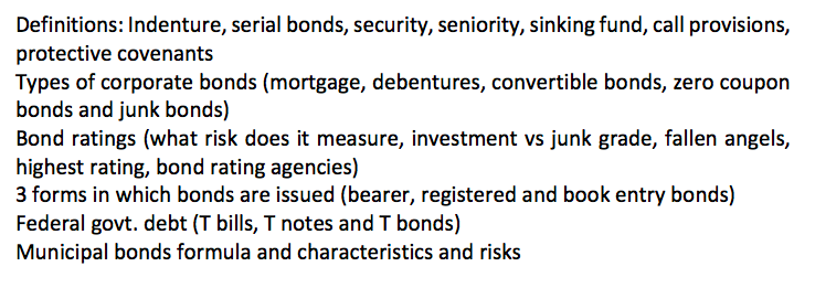 Definitions: Indenture, serial bonds, security, | Chegg.com