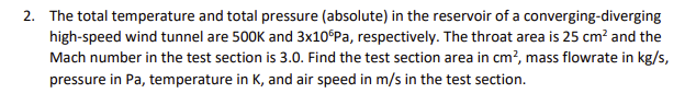 Solved The total temperature and total pressure (absolute) | Chegg.com