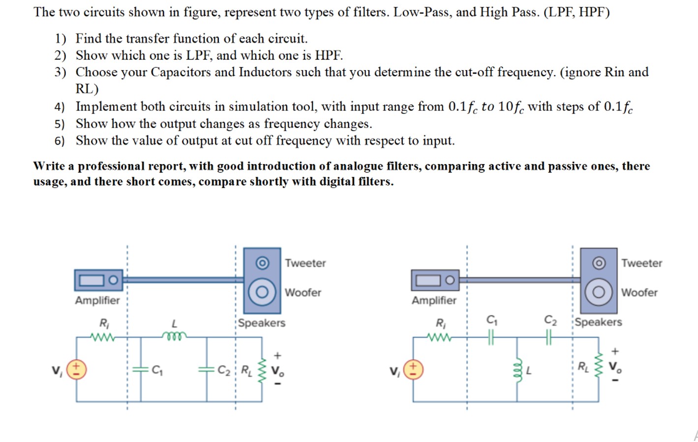 Solved The two circuits shown in figure, represent two types | Chegg.com