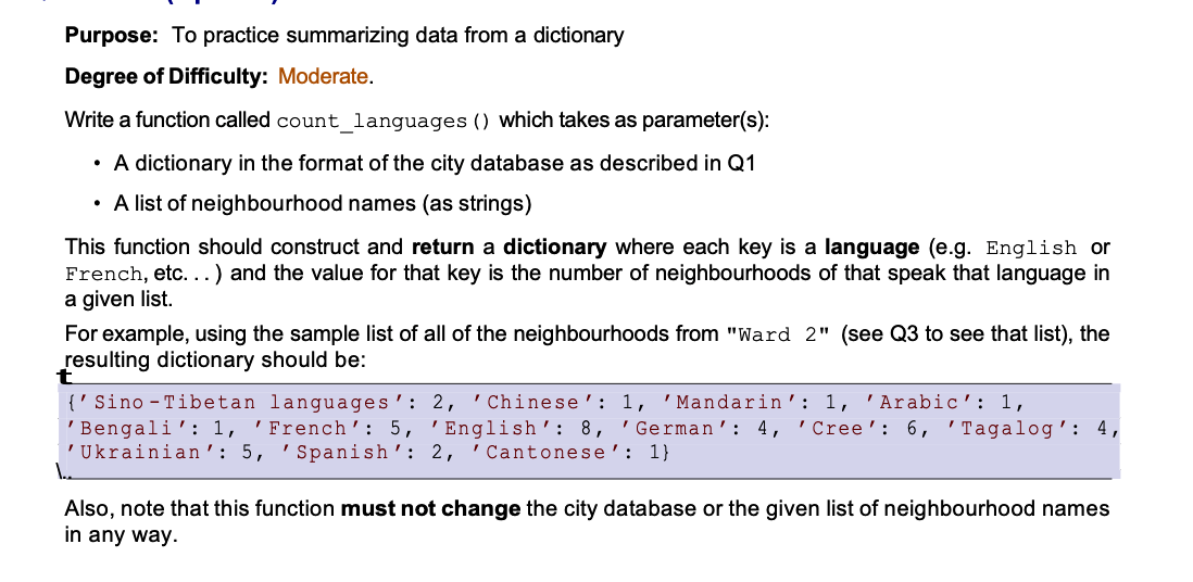 Solved Purpose: To practice summarizing data from a | Chegg.com