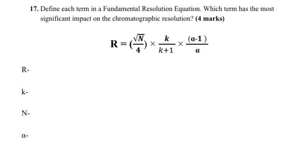 Solved 17. Define each term in a Fundamental Resolution | Chegg.com