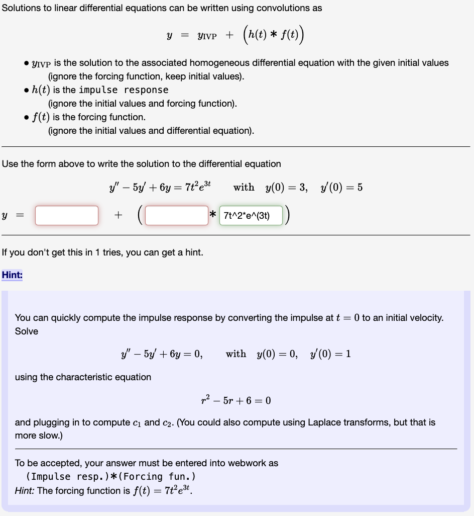 Use the form above to write the solution to the | Chegg.com