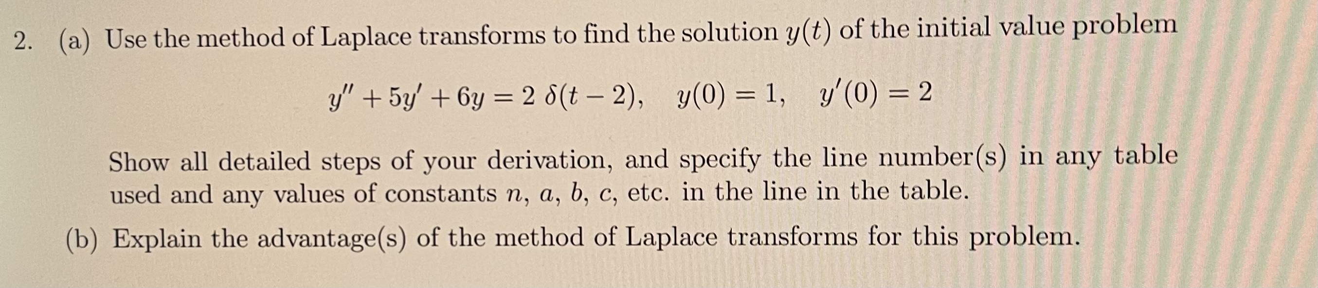 Solved \\[ y^{\\prime \\prime}+5 y^{\\prime}+6 y=2 | Chegg.com