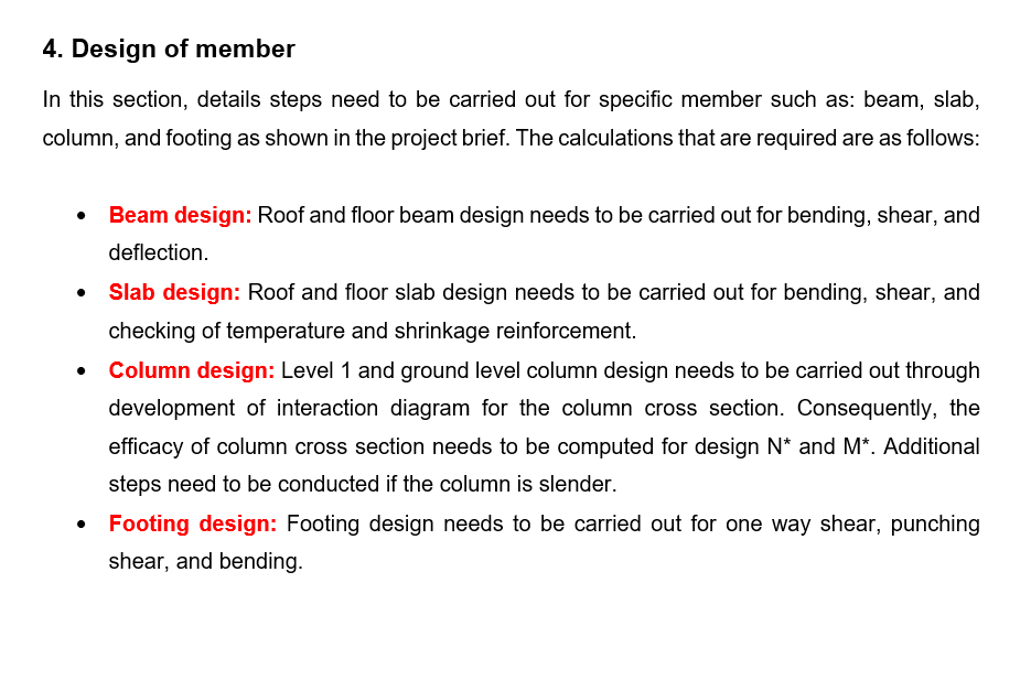 Solved 4. Design of member In this section, details steps | Chegg.com