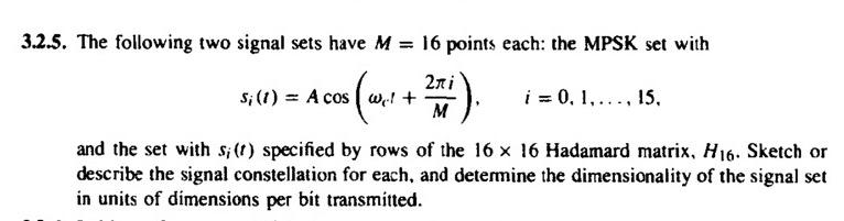 Solved 2.5. The following two signal sets have M=16 points | Chegg.com