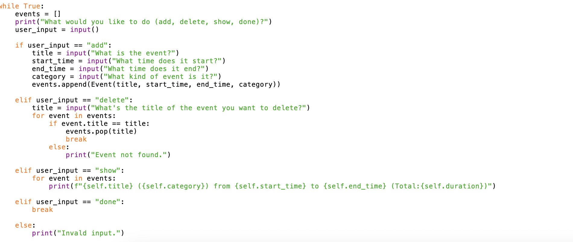 Solved Can anyone show me how to fix and print the | Chegg.com