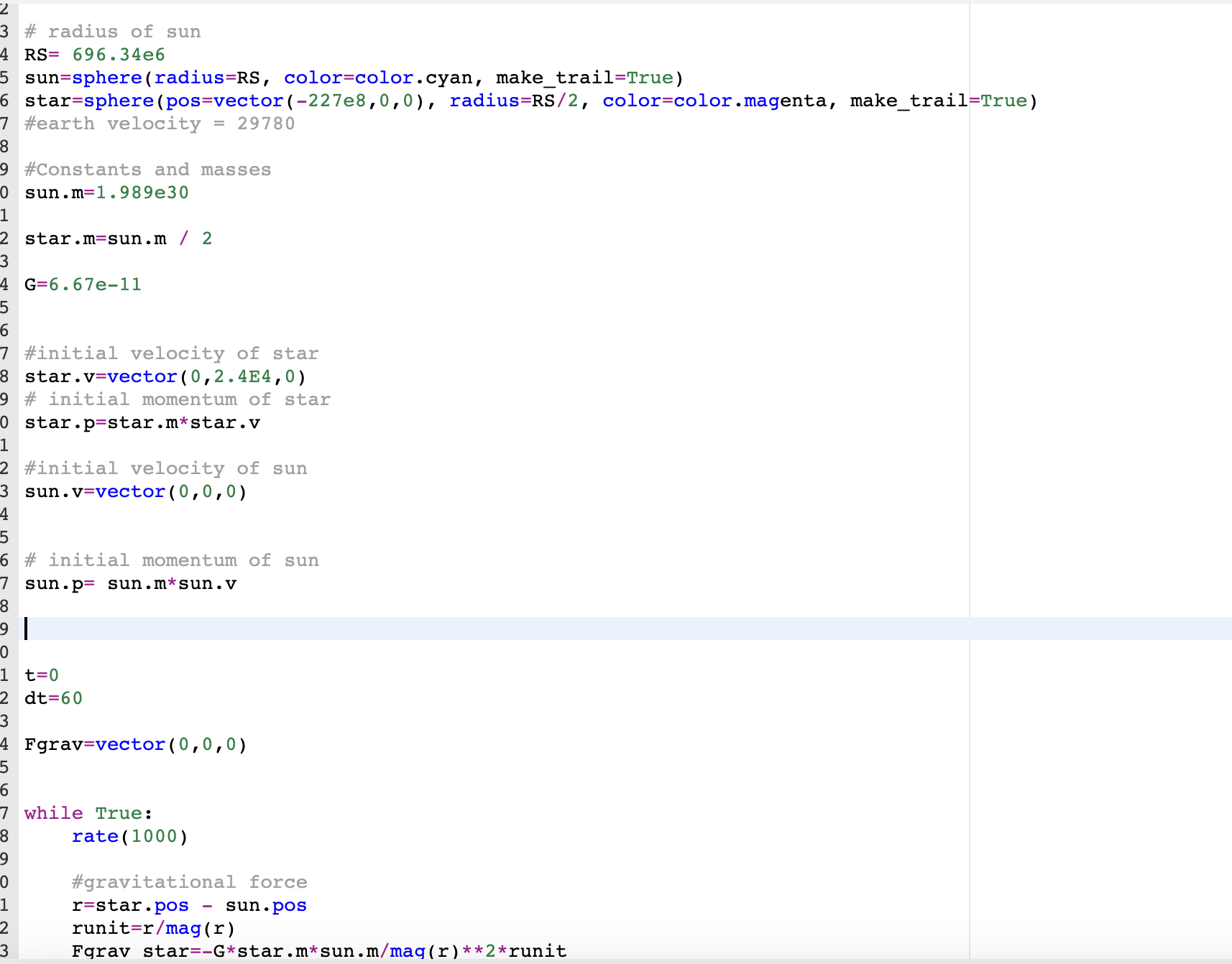 Solved What number would I change the initial velocities to | Chegg.com