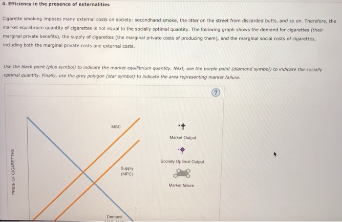 Solved 4. Efficiency in the presence of externalities | Chegg.com Solved 4. Efficiency in the presence of externalities | Chegg.com