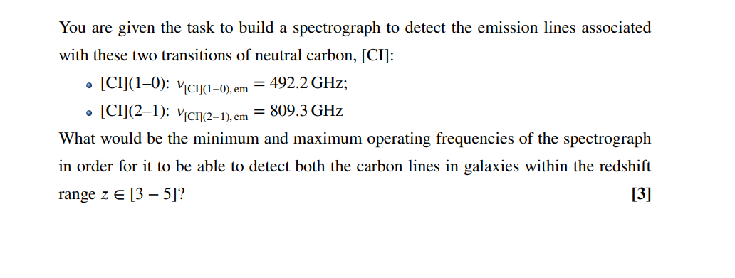 Solved You are given the task to build a spectrograph to | Chegg.com