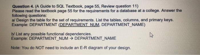 Solved Question 4. (A Guide to SQL Textbook, page 55, Review | Chegg.com