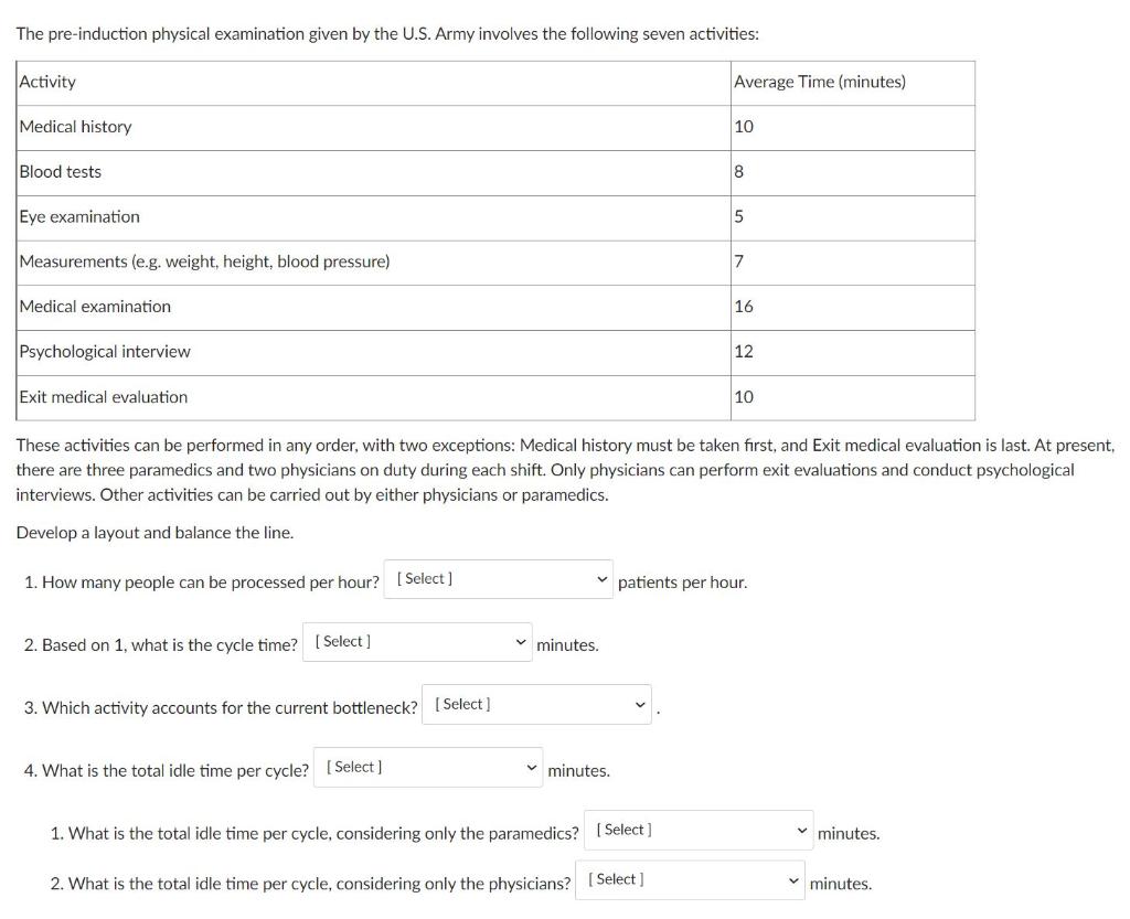 Solved The pre-induction physical examination given by the | Chegg.com