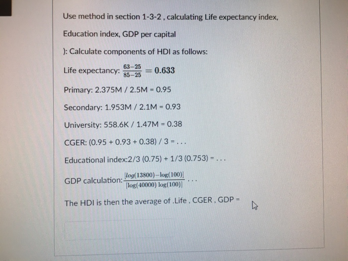 Solved Use method in section 1-3-2, calculating Life | Chegg.com