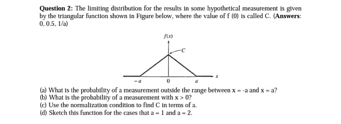 Solved Question 2: The limiting distribution for the results | Chegg.com