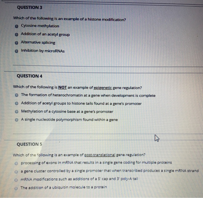 Solved QUESTION3 Which of the following is an example of a | Chegg.com