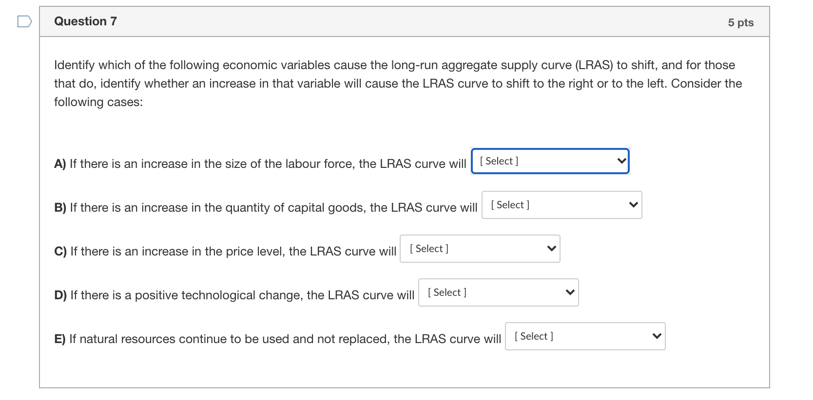 Solved OPTIONS ARE; - Shift to the left - Shift to the | Chegg.com