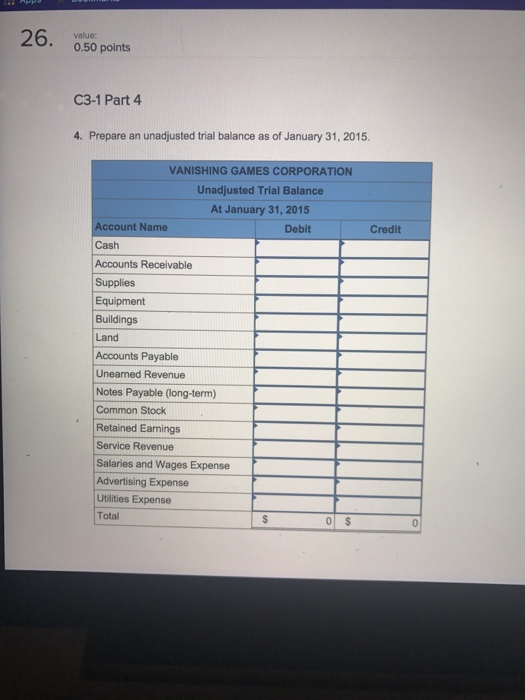 connect. Principles of Accounting - ACC 201 | Chegg.com