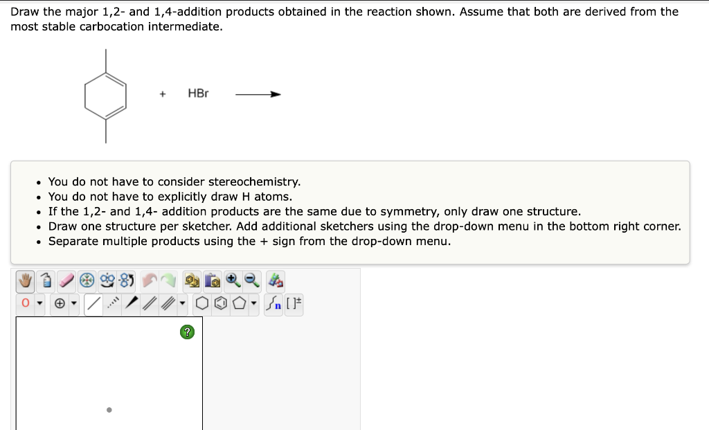 Solved Draw the major 1,2- and 1,4-addition products | Chegg.com