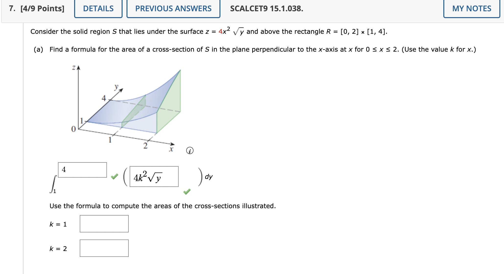 Solved Consider the solid region S that lies under the | Chegg.com