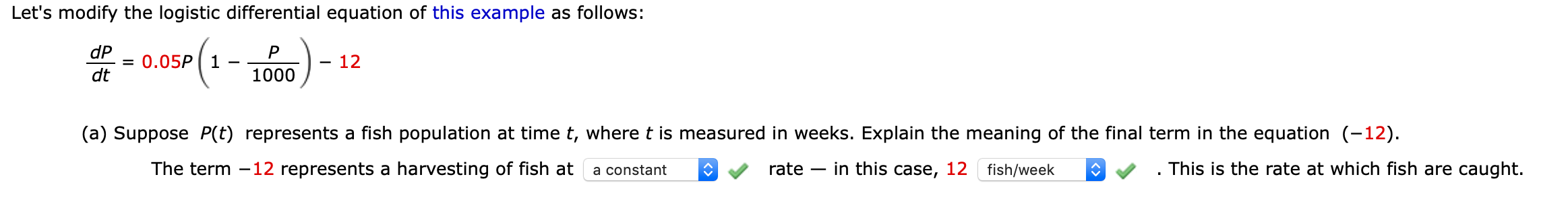 Solved Let's modify the logistic differential equation of | Chegg.com