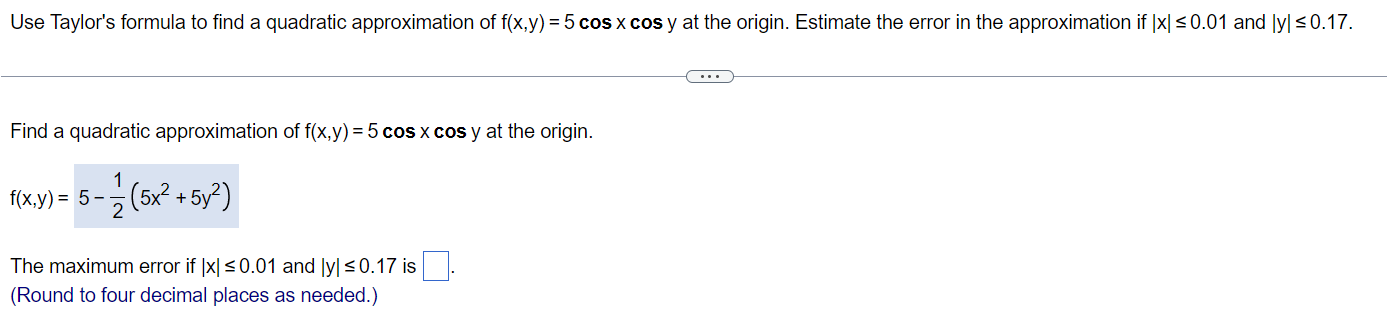 Solved Use Taylor's formula to find a quadratic | Chegg.com