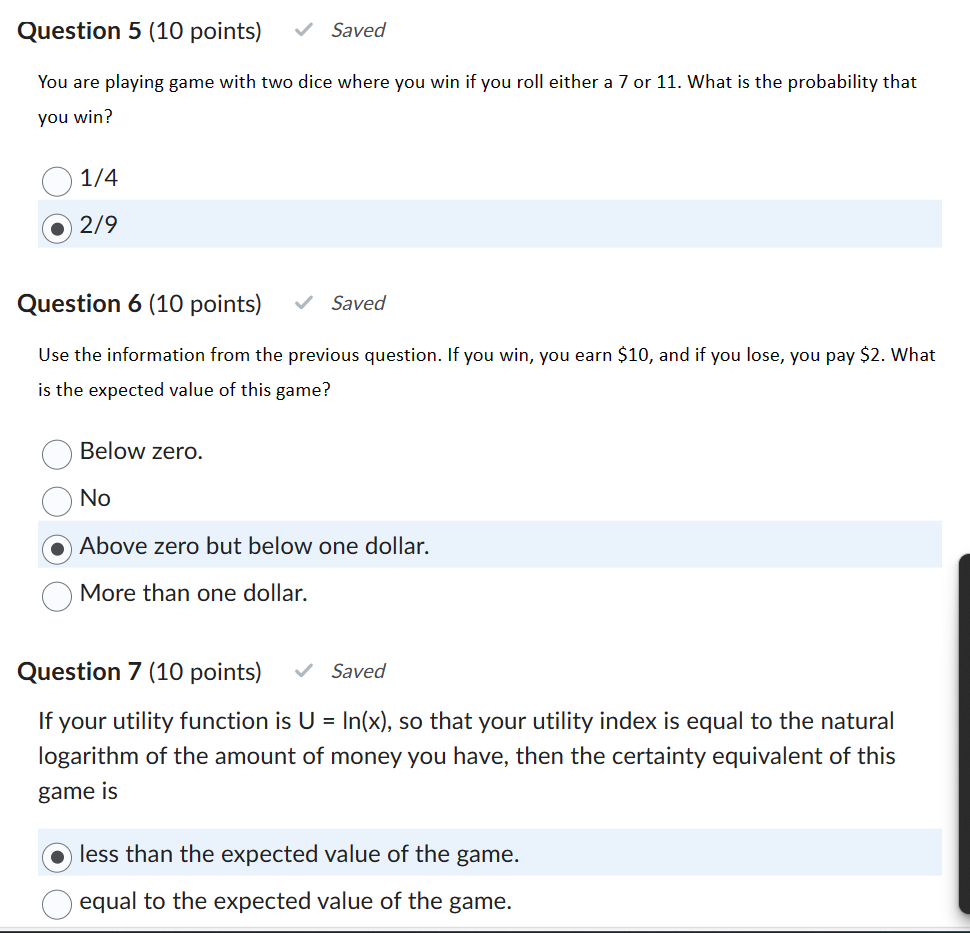 Solved You are playing game with two dice where you win if | Chegg.com