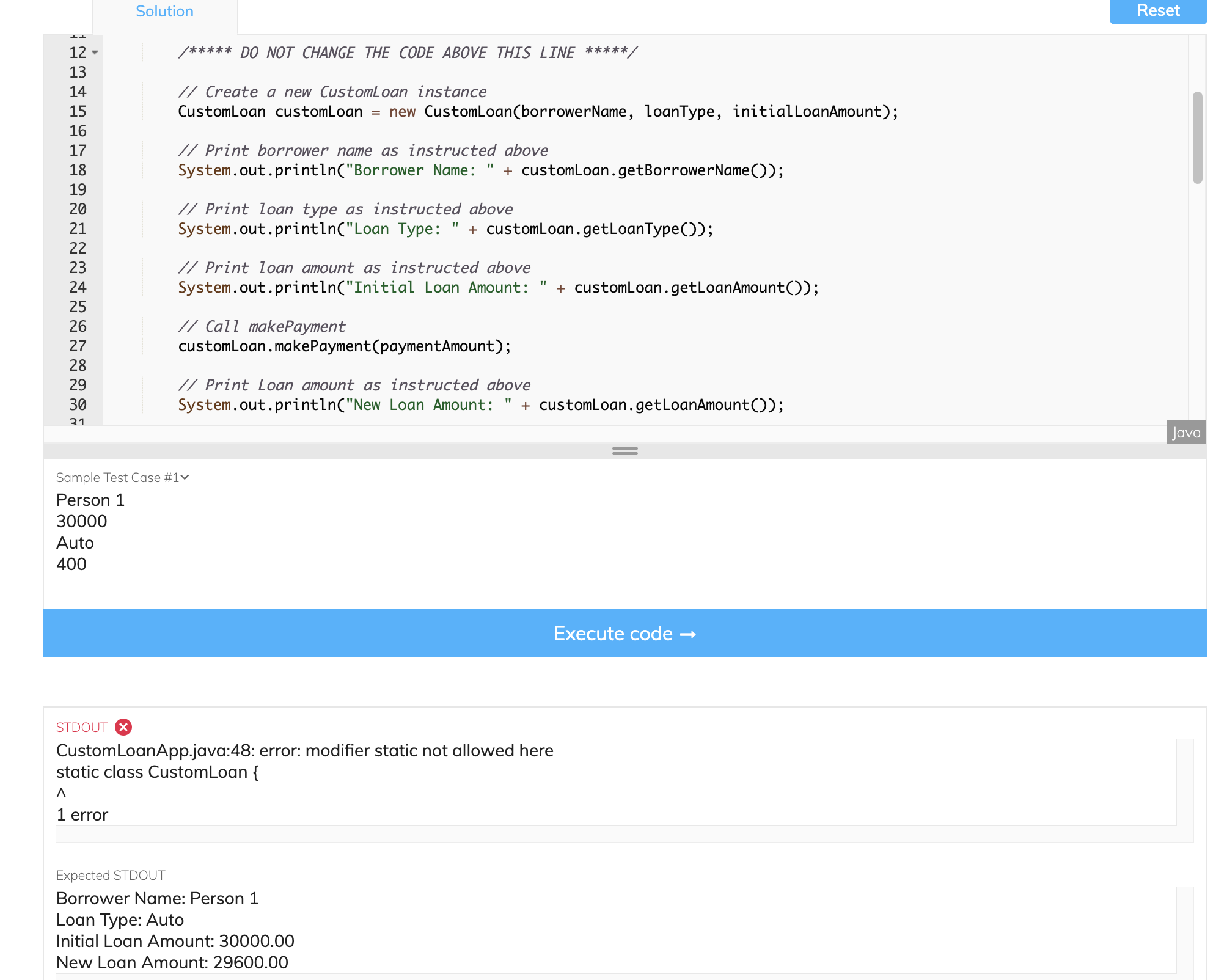 Solved \begin{tabular}{l|l} 12* & /***** DO NOT CHANGE THE | Chegg.com