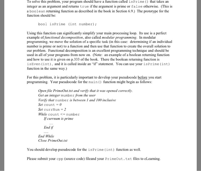 Solved Program 1 Finding Prime Numbers This Program Asks 6630