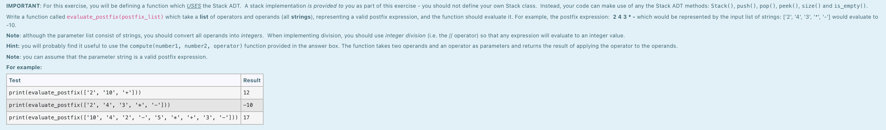 Solved IMPORTANT: For this exercise, you will be defining a | Chegg.com
