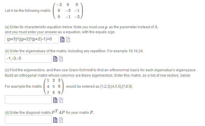 Solved 3 Let A be the following matrix: 0 0 0 -2 -1 -1 -2 0 | Chegg.com
