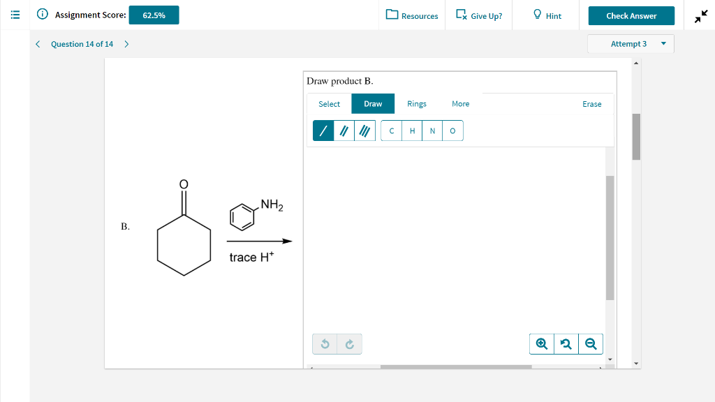 Solved Assignment Score: 62.5% Resources CX Give Up? Hint | Chegg.com