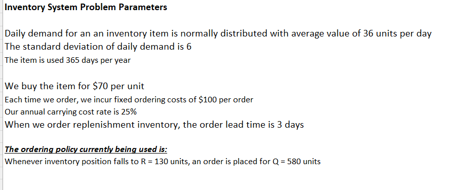 Solved Find the optimal order quantity for this item under | Chegg.com