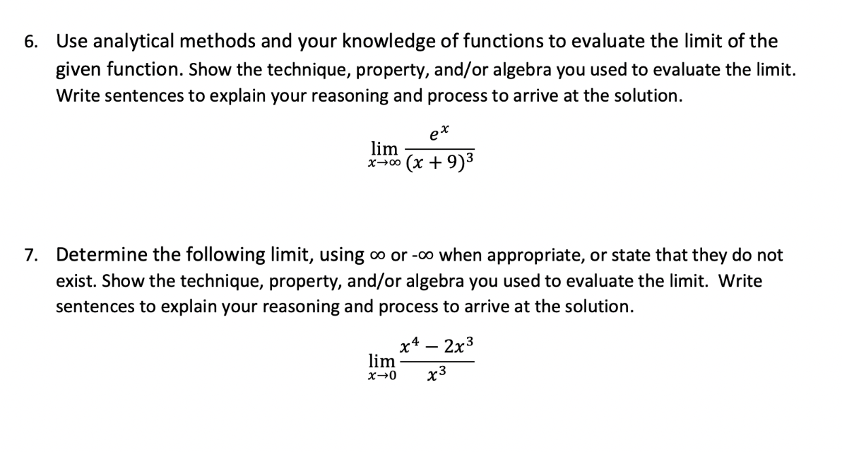 Solved 6. Use analytical methods and your knowledge of | Chegg.com