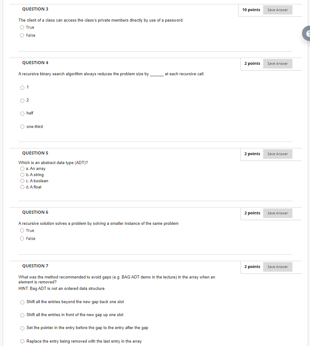 Solved Question 3 10 Points Save Answer The Client Of A 