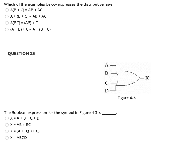 Solved Which of the following is a correct form of Boolean | Chegg.com