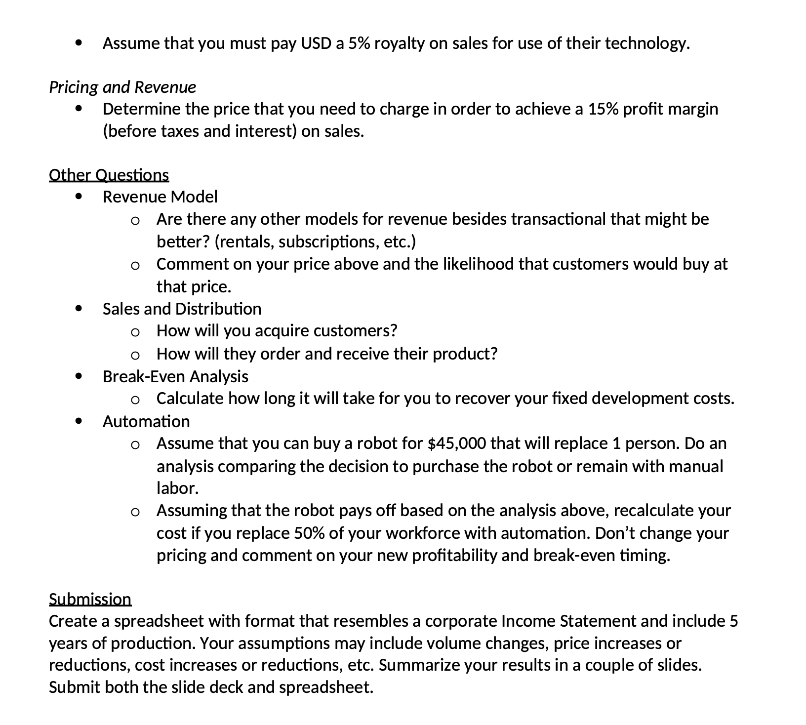 Solved Financial Analysis Project In this scenario, you've | Chegg.com