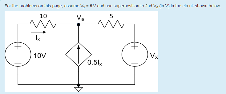 Solved Please Step by Step show how to find Va in terms of | Chegg.com