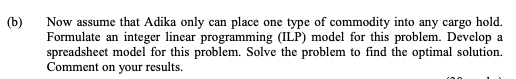 Solved Adika is responsible for loading cargo ships for JJ | Chegg.com