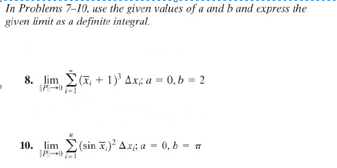 Solved In Problems 7-10, use the given values of a and b and | Chegg.com
