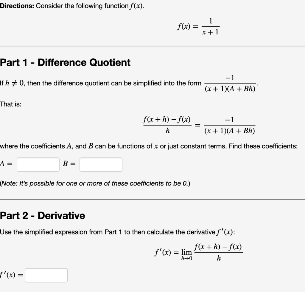 Solved Directions: Consider the following function f(x). 1 | Chegg.com
