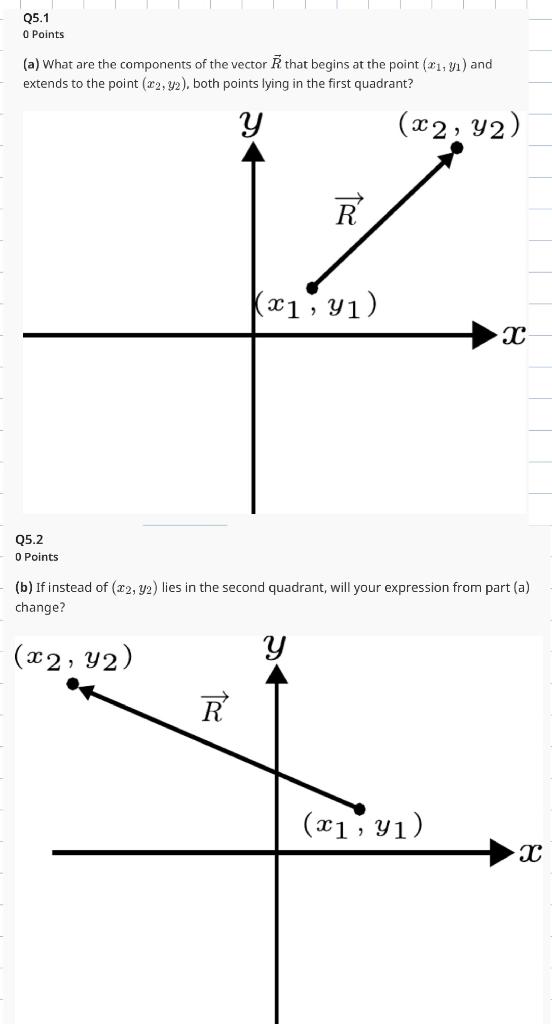 Solved (a) What are the components of the vector R that | Chegg.com