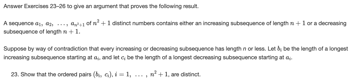 Solved Answer Exercises 23−26 to give an argument that | Chegg.com
