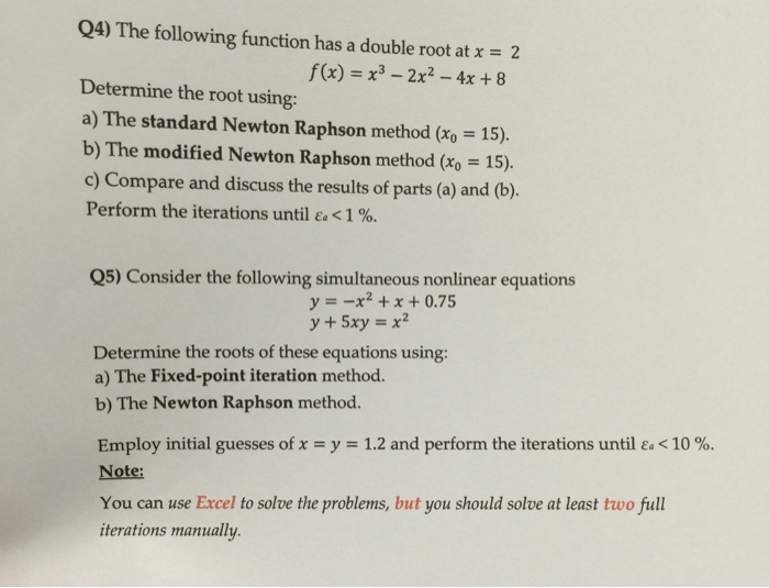 Solved The following function has a double root at x = 2 | Chegg.com