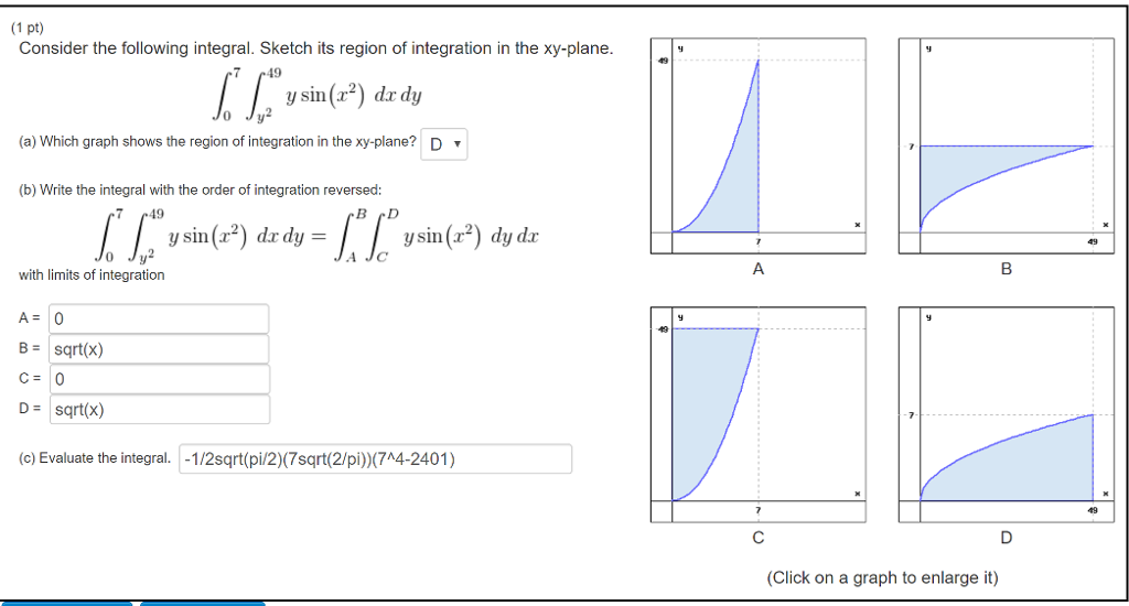 Solved Consider the following integral. Sketch its region of | Chegg.com