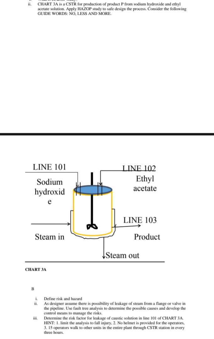 Solved Question Four (23 marks) a. Dilution tank in sulfuric | Chegg.com