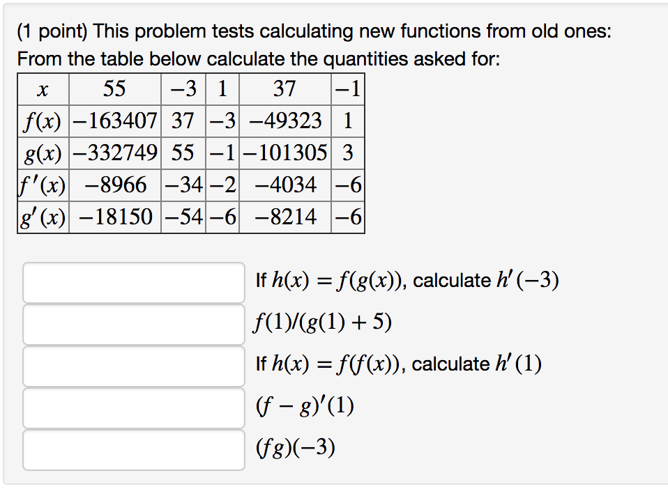 Solved 1 Point This Problem Tests Calculating New 