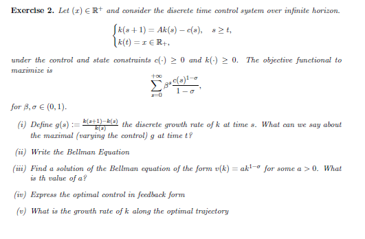 Solved Exercise 2. ﻿Let (x)inR+and consider the discrete | Chegg.com